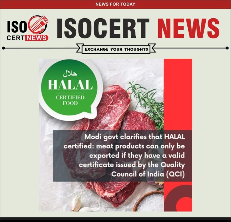 HALAL Certified Meat and its Products to be Exported ONLY