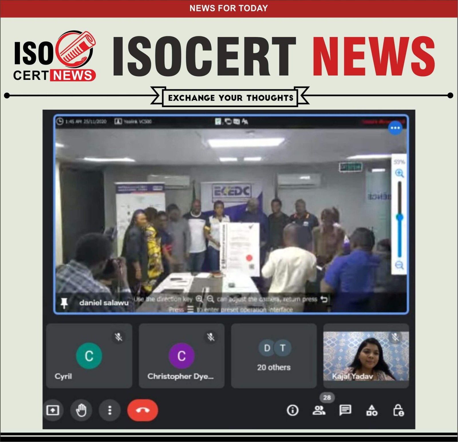 EKO Electricity Distribution Company received ISO 27001